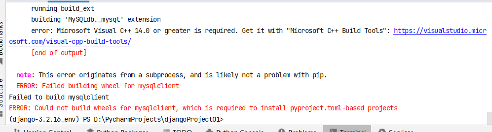 Pip Install Mysqlclient 报错 码士集团官网 It职业领路人